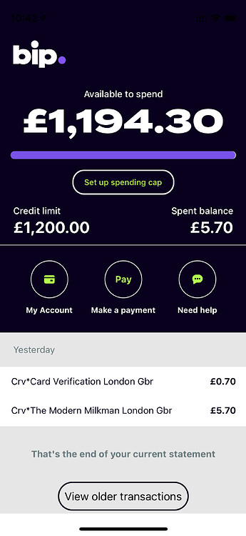 Bip “card” - Credit Cards & Lending - Fintech Forum